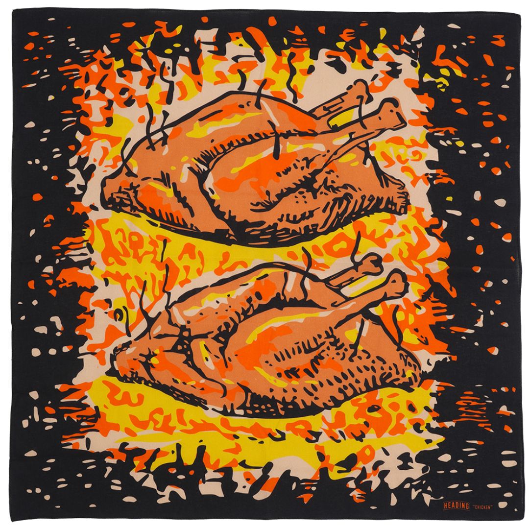 Heading | Book Inspired Scarves and Bandanas — Chicken – Heading Prints