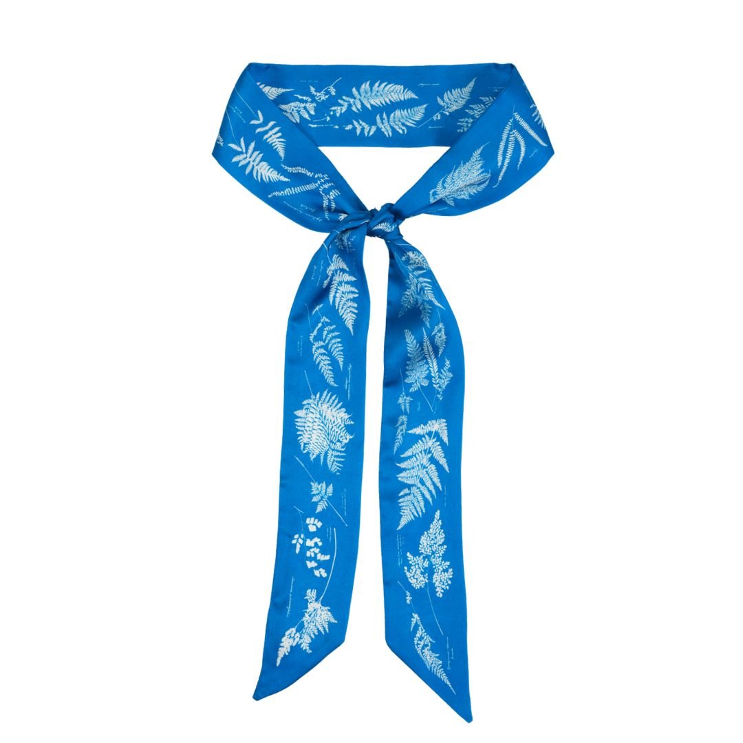 Cyanotypes Skinny Scarf – Heading Prints